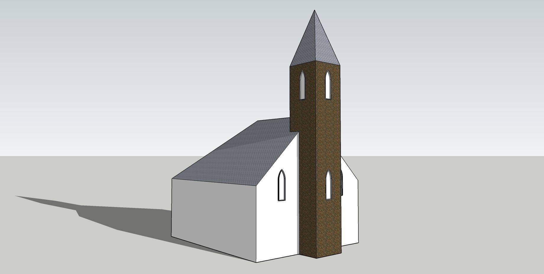 SIMPLE 3D CHURCH free 3D model | CGTrader