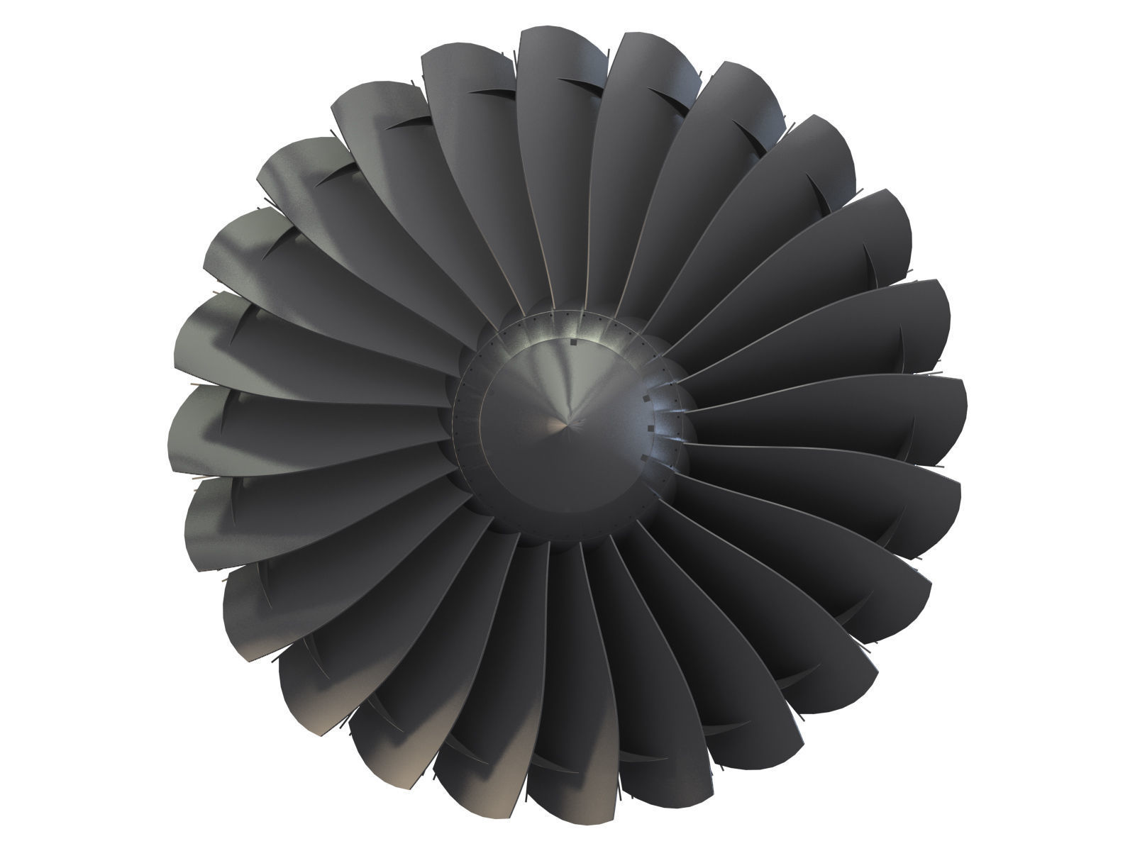 AIRCRAFT TURBOFAN ENGINE 3D model animated | CGTrader