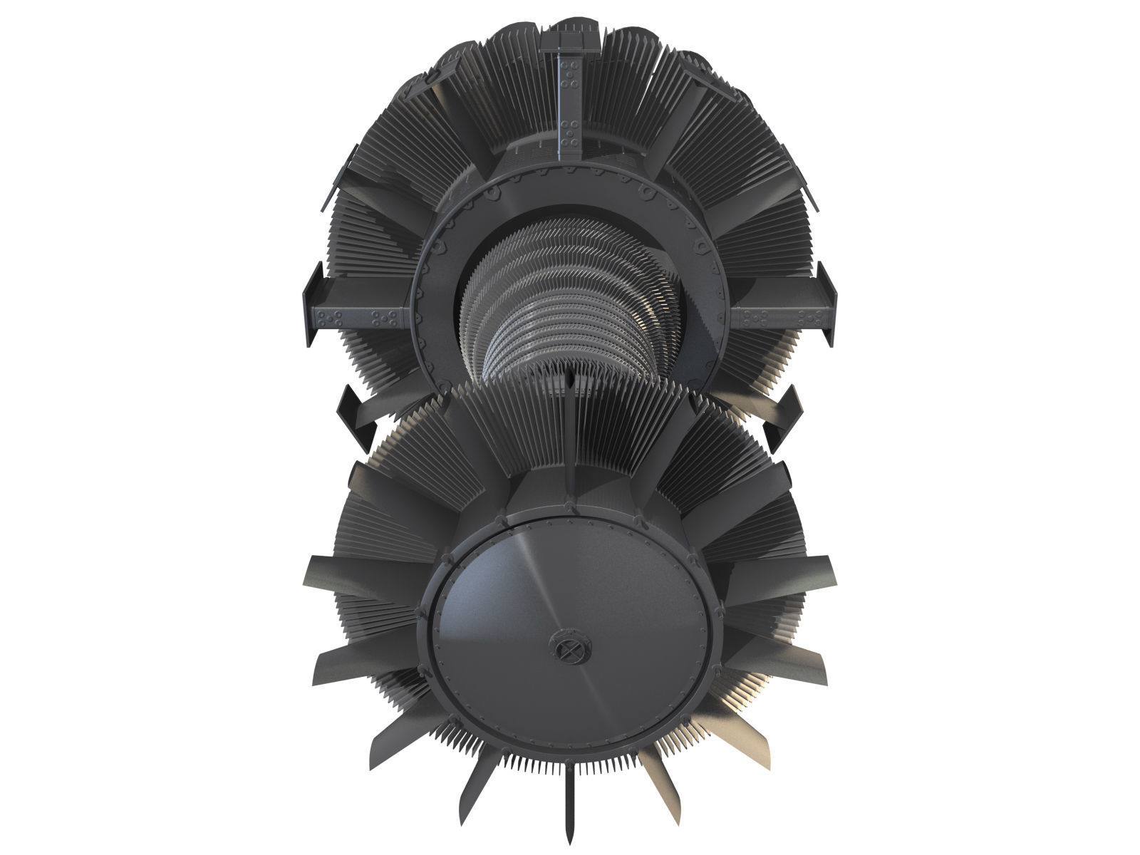 AIRCRAFT TURBOFAN ENGINE 3D model animated | CGTrader