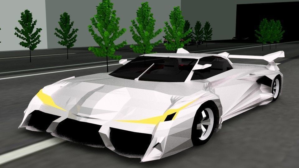 3D model Hypercar FX16 New design VR / AR / low-poly | CGTrader