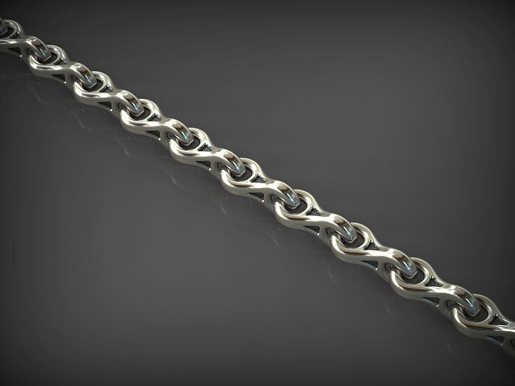 Chain link 124 3D model 3D printable | CGTrader