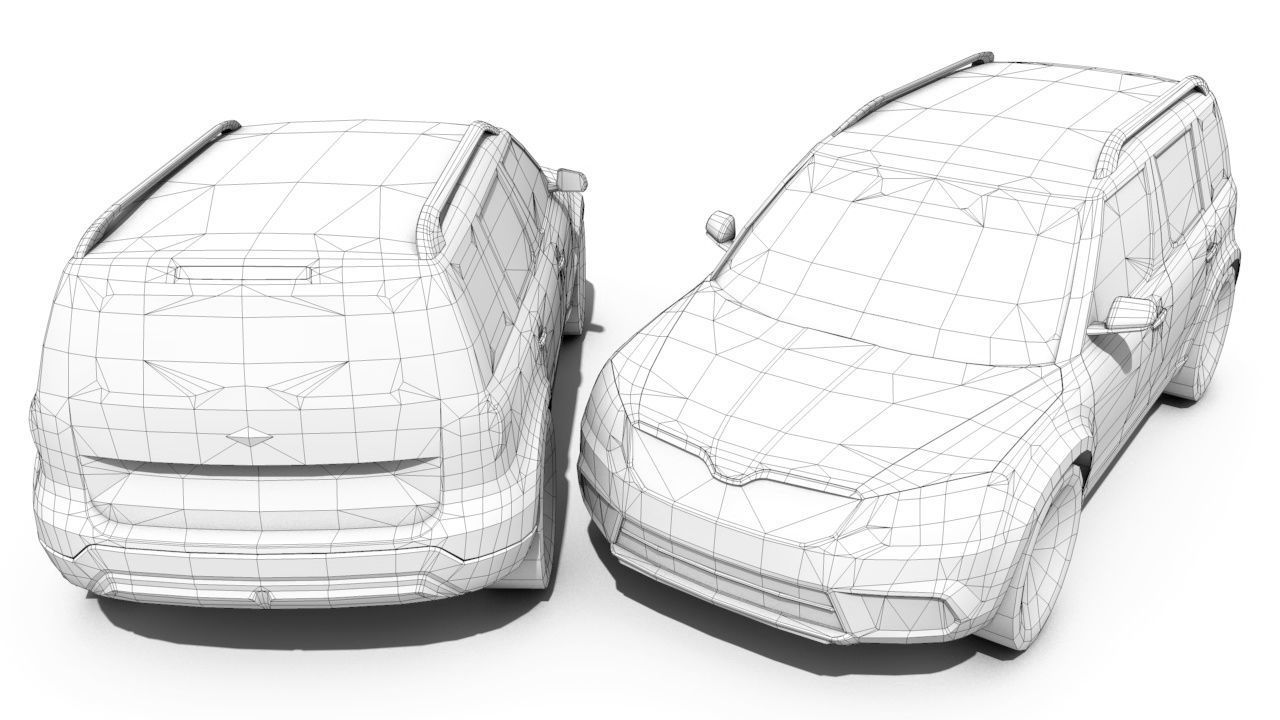 3D model SUV Yeti Lowpoly VR / AR / low-poly | CGTrader