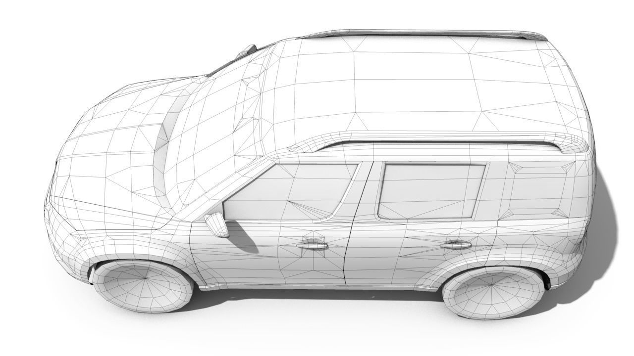 3D model SUV Yeti Lowpoly VR / AR / low-poly | CGTrader