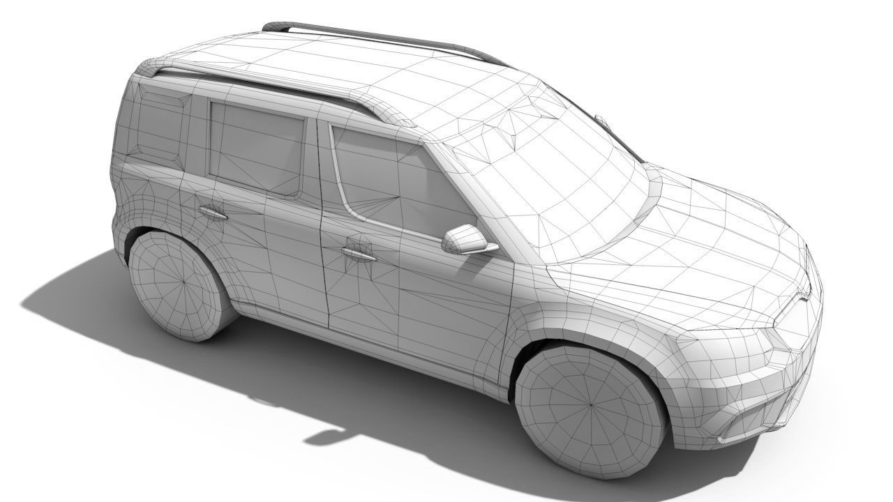 3D model SUV Yeti Lowpoly VR / AR / low-poly | CGTrader