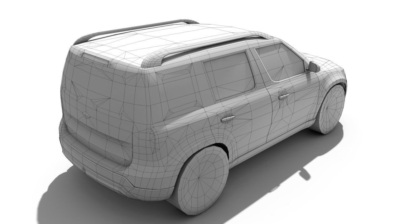 3D model SUV Yeti Lowpoly VR / AR / low-poly | CGTrader