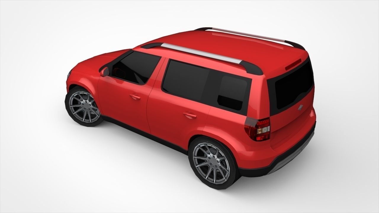 3D model SUV Yeti Lowpoly VR / AR / low-poly | CGTrader