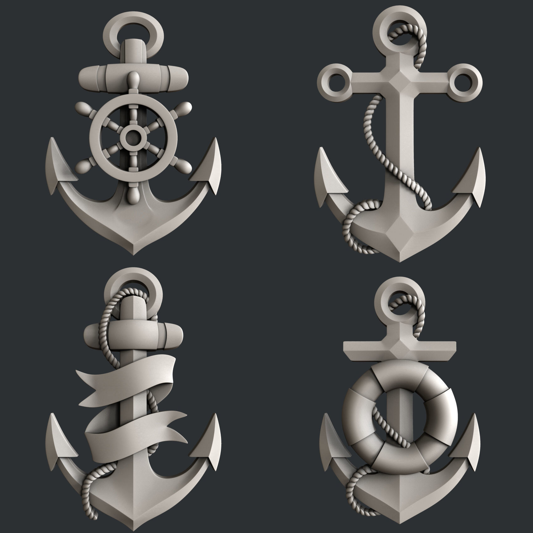 3d STL models for CNC marine anchor 3D model | CGTrader