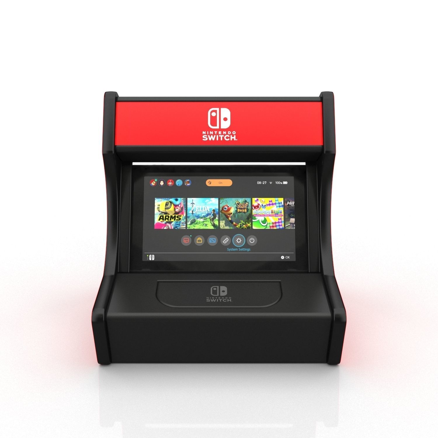 Nintendo switch arcade stand 3D model 3D printable | CGTrader