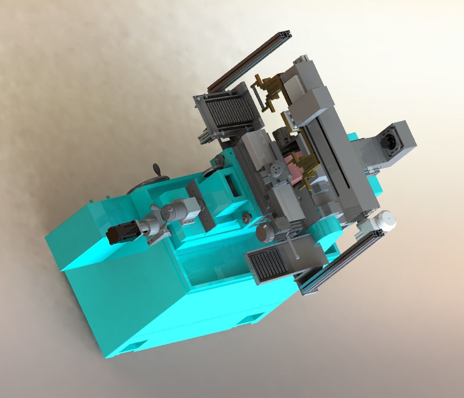 Automatic loading of centerless grinding machine 3D model | CGTrader