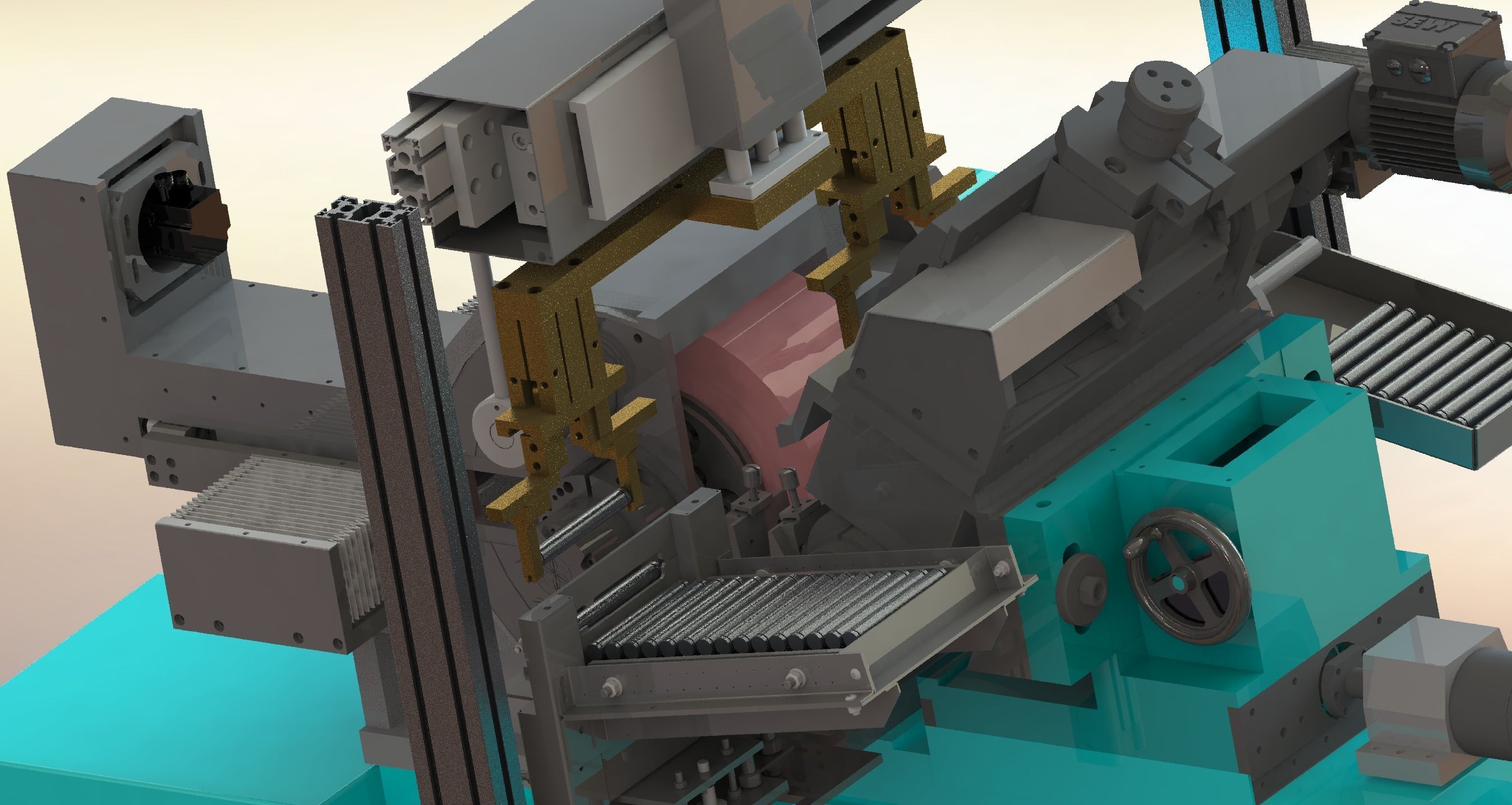 Automatic loading of centerless grinding machine 3D model | CGTrader