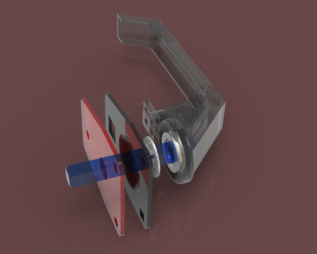 Handle plastic latch free 3D model | CGTrader