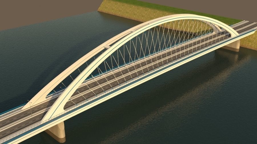 Arched bridge 3D model | CGTrader