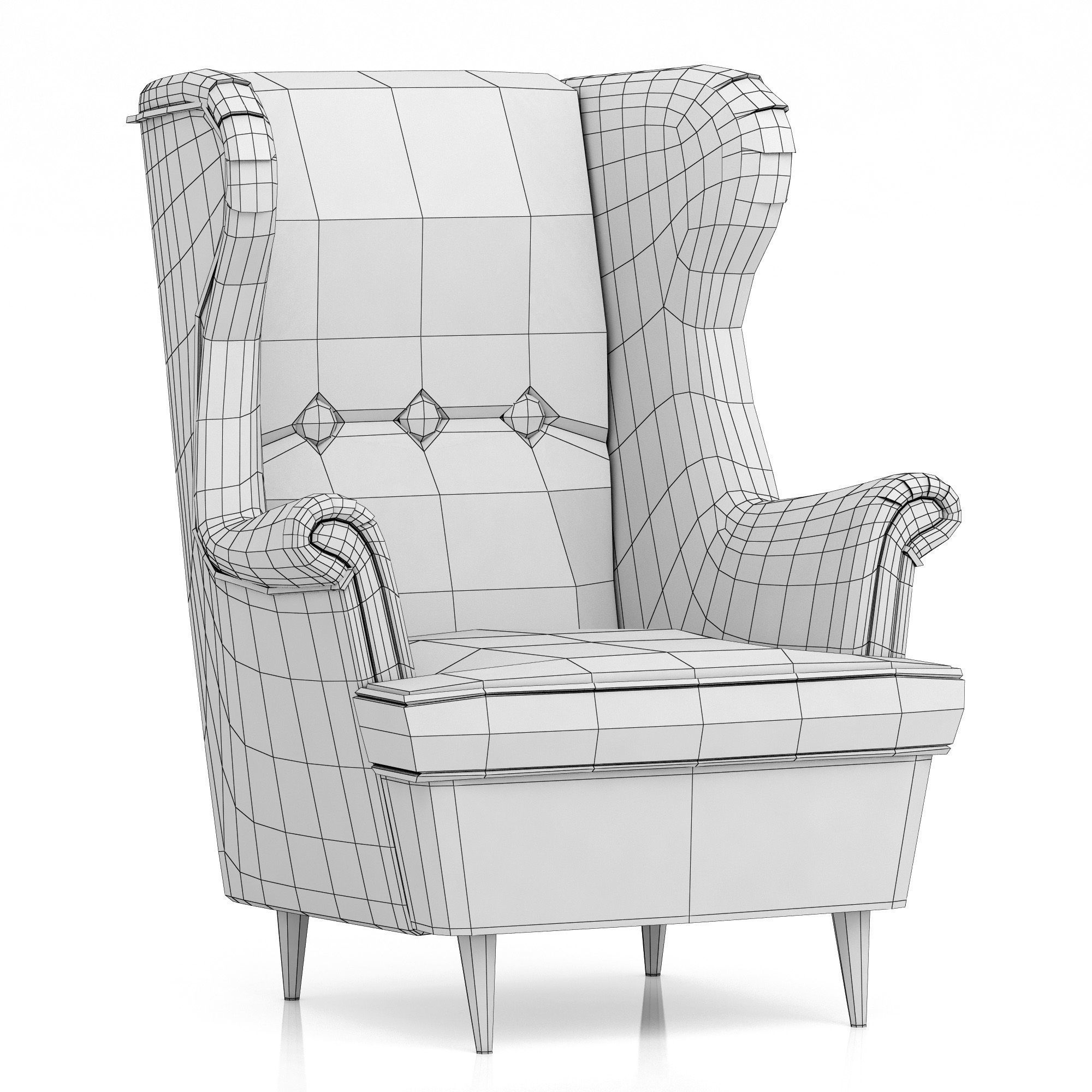 STRANDMON Children armchair 3D model | CGTrader