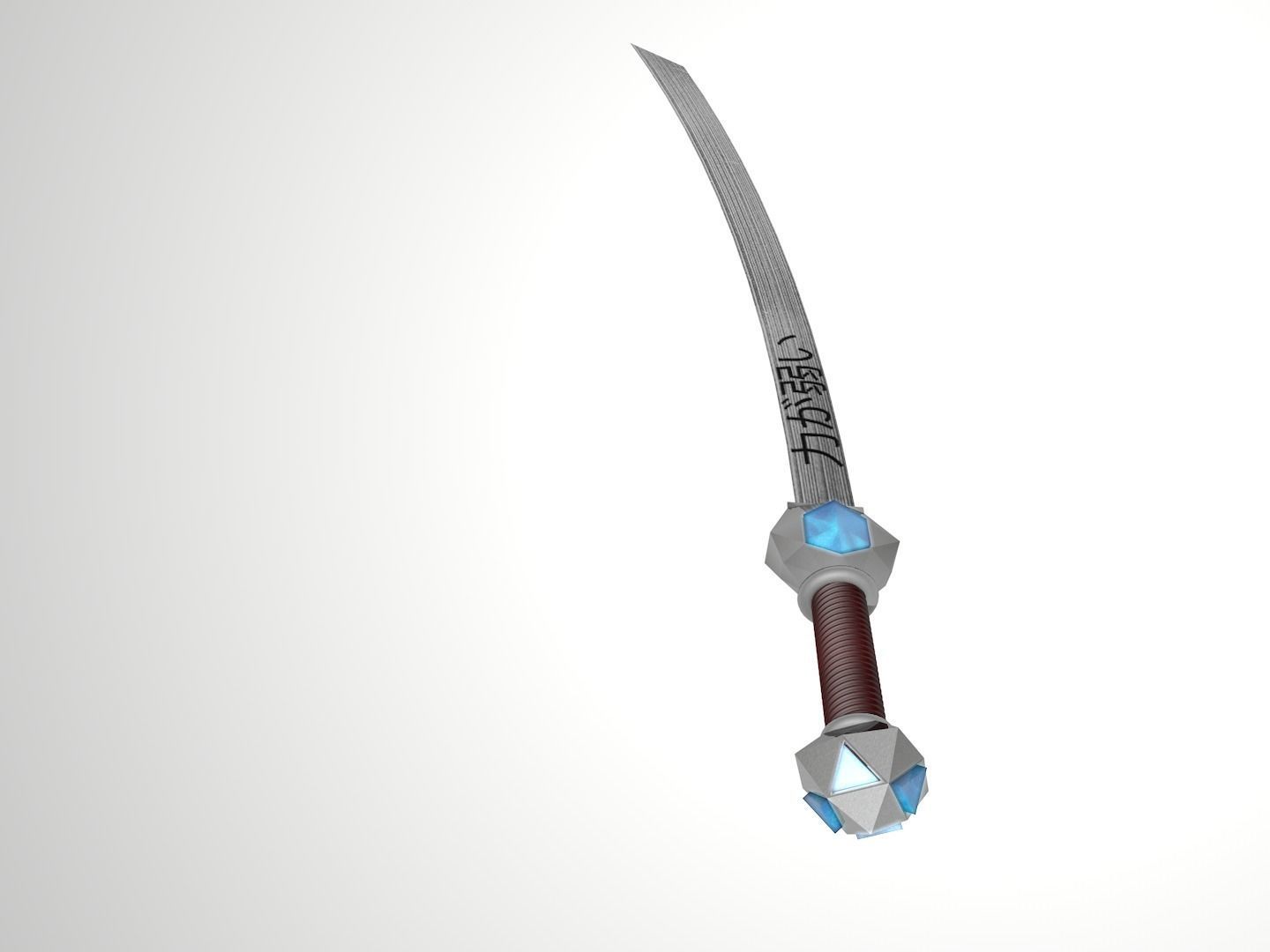 Blue Ruby Blade free VR / AR / low-poly 3D model | CGTrader