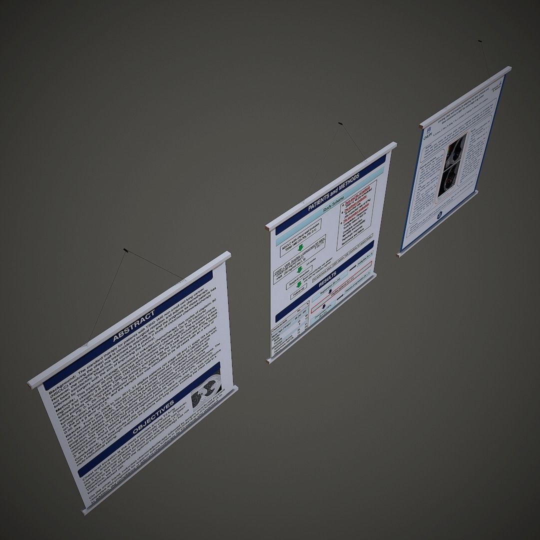 3D model Laboratory Posters Low Poly Mobile Ready VR / AR / low-poly ...