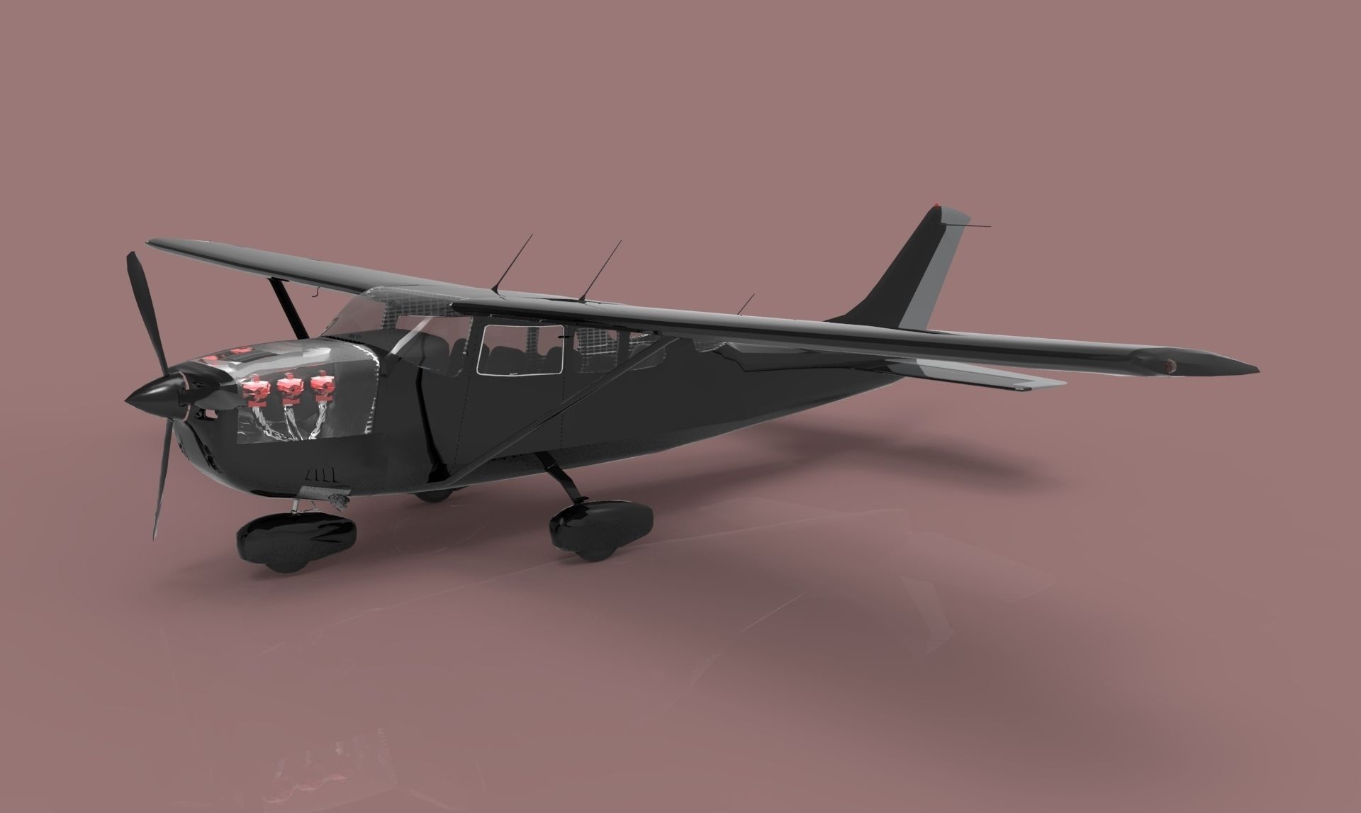 Cessna 206 free 3D model | CGTrader
