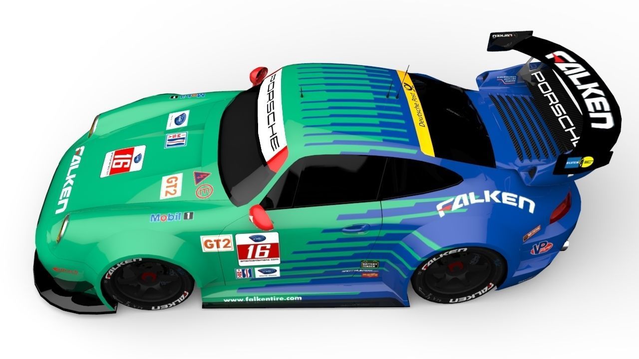 3D model Porsche 911 GT2 1998 IMSA VR / AR / low-poly | CGTrader