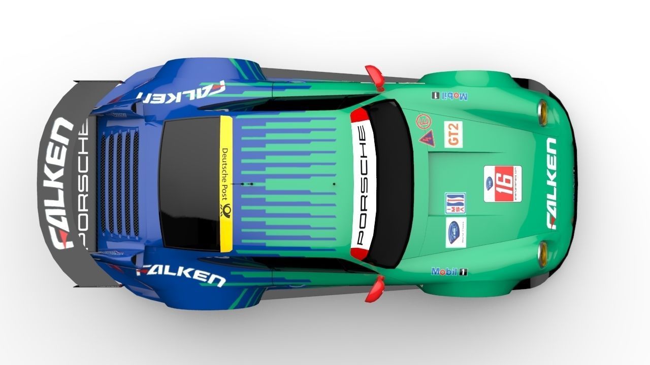 3D model Porsche 911 GT2 1998 IMSA VR / AR / low-poly | CGTrader