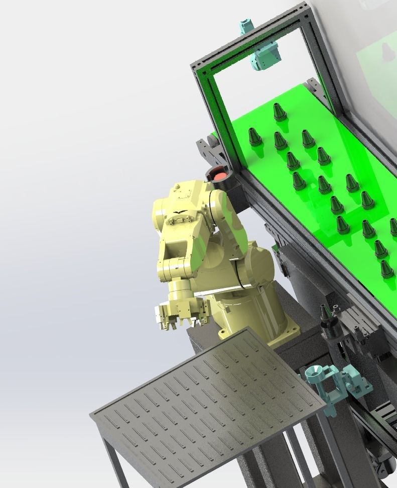 Automatic loading and unloading machine 3D model | CGTrader