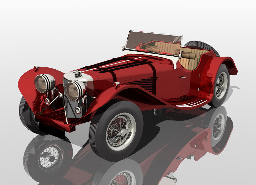 Old MG free 3D model | CGTrader