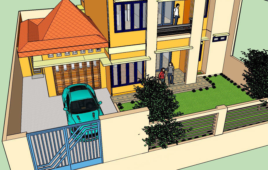 Two story exteriorBuilding 3D model | CGTrader