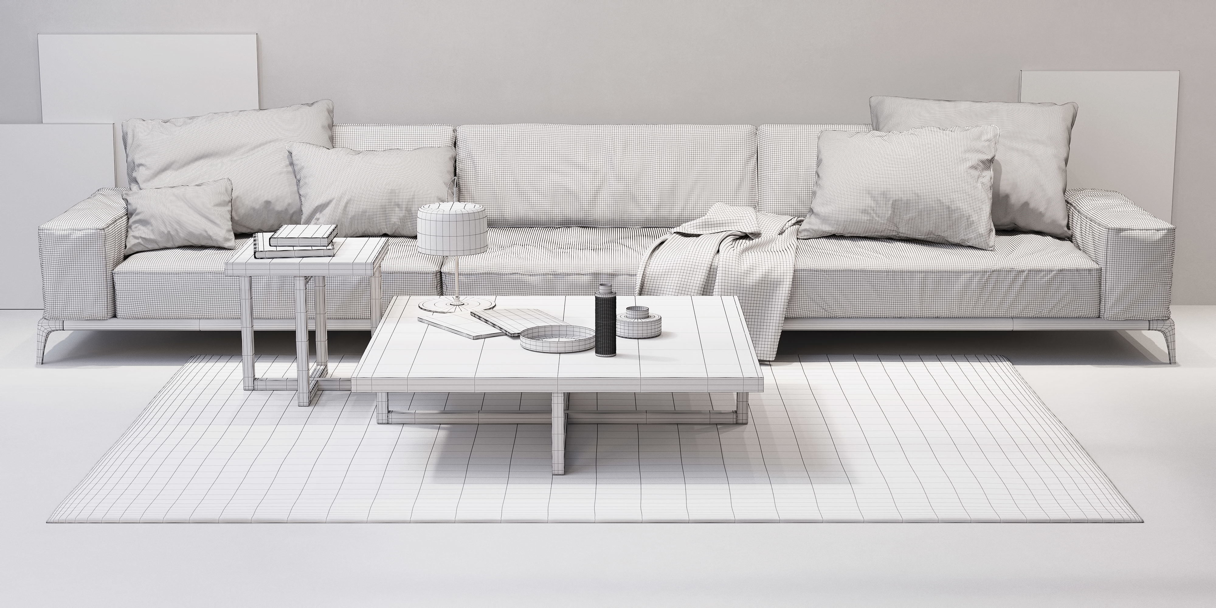 Poliform park sofa 2 3D model | CGTrader