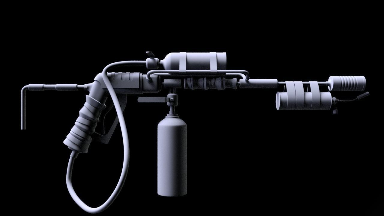 3D model Flame Thrower 3D - High Poly - Low poly - Game Ready VR / AR / low-poly | CGTrader