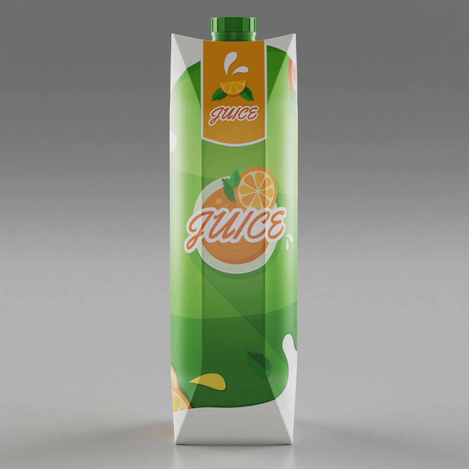 Tetra Juice Carton Box 3D model | CGTrader