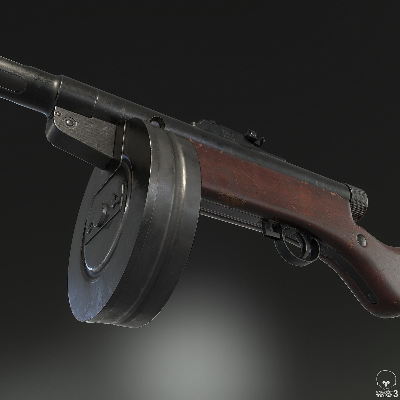 3D model KP31 Submachine Gun VR / AR / low-poly | CGTrader
