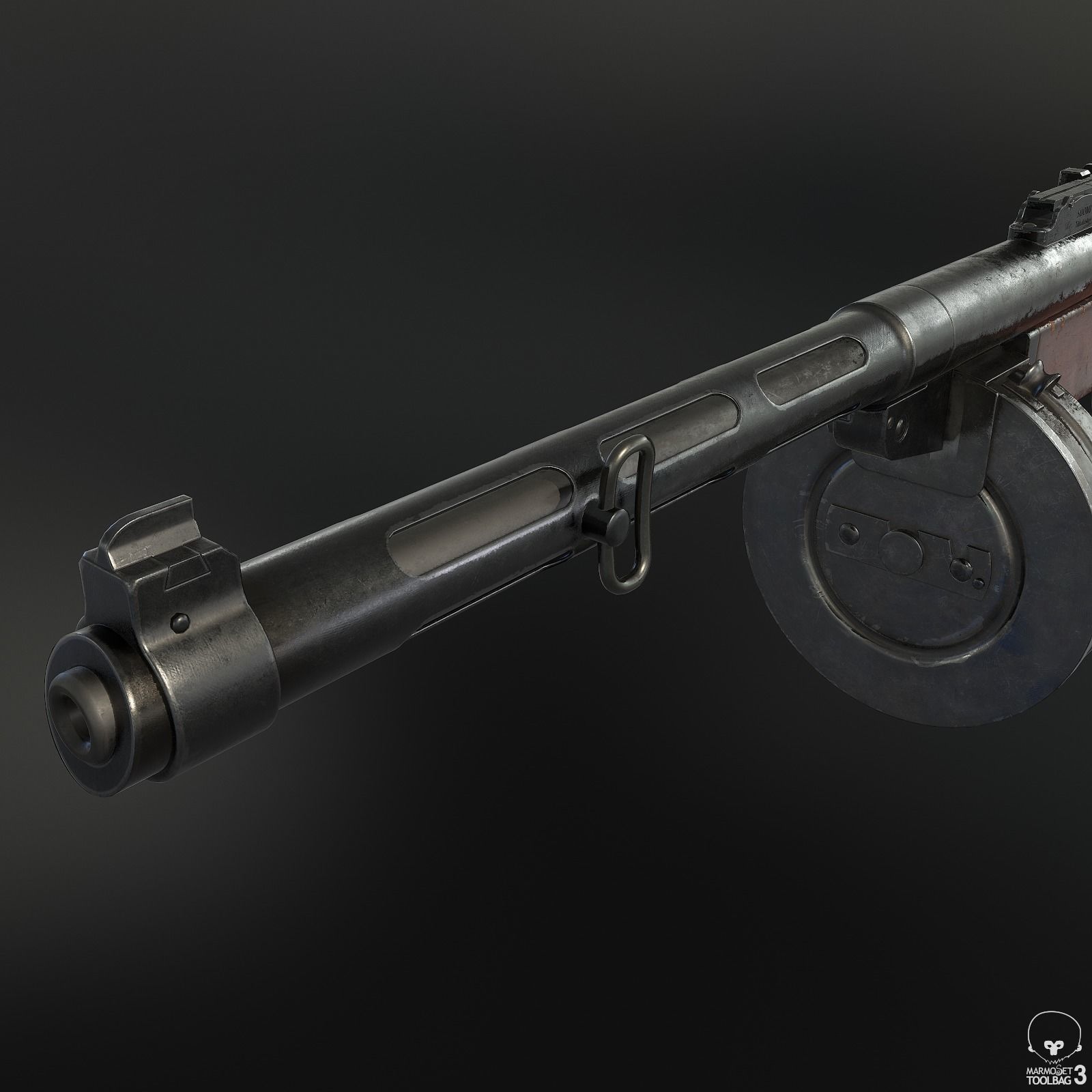 3D model KP31 Submachine Gun VR / AR / low-poly | CGTrader