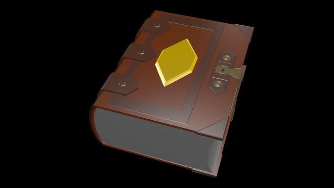 3D model Low poly book 3 VR / AR / low-poly | CGTrader