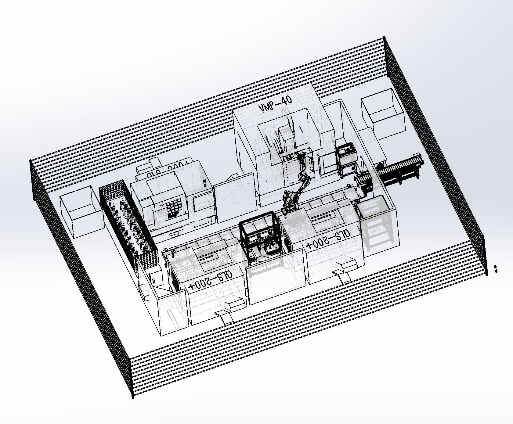 Auotmatic loading CNC center 3D model | CGTrader