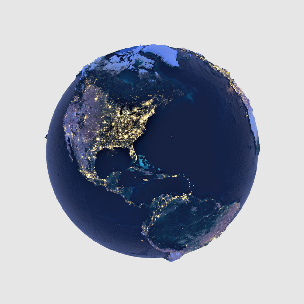 Planet Earth with NASA Height Maps and Improved Textures 3D model ...