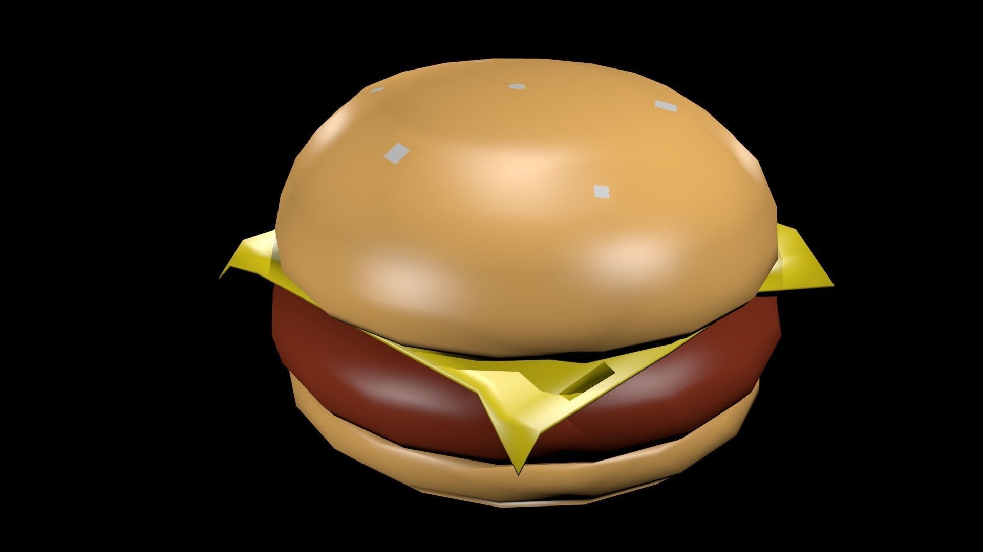 3D model Low poly burger VR / AR / low-poly | CGTrader