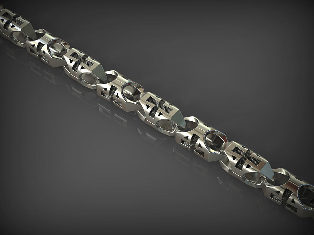 Chain link 125 3D model 3D printable | CGTrader