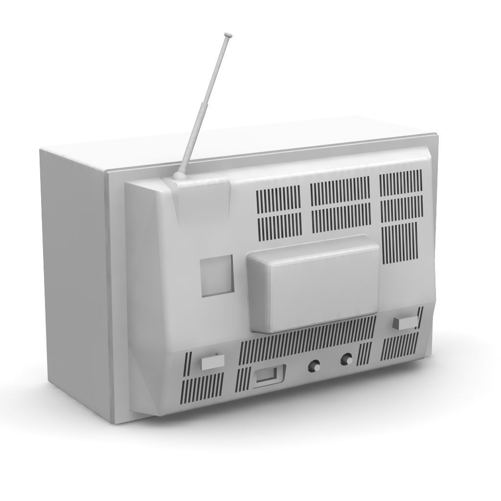 Vintage Television 3D model 3D printable | CGTrader