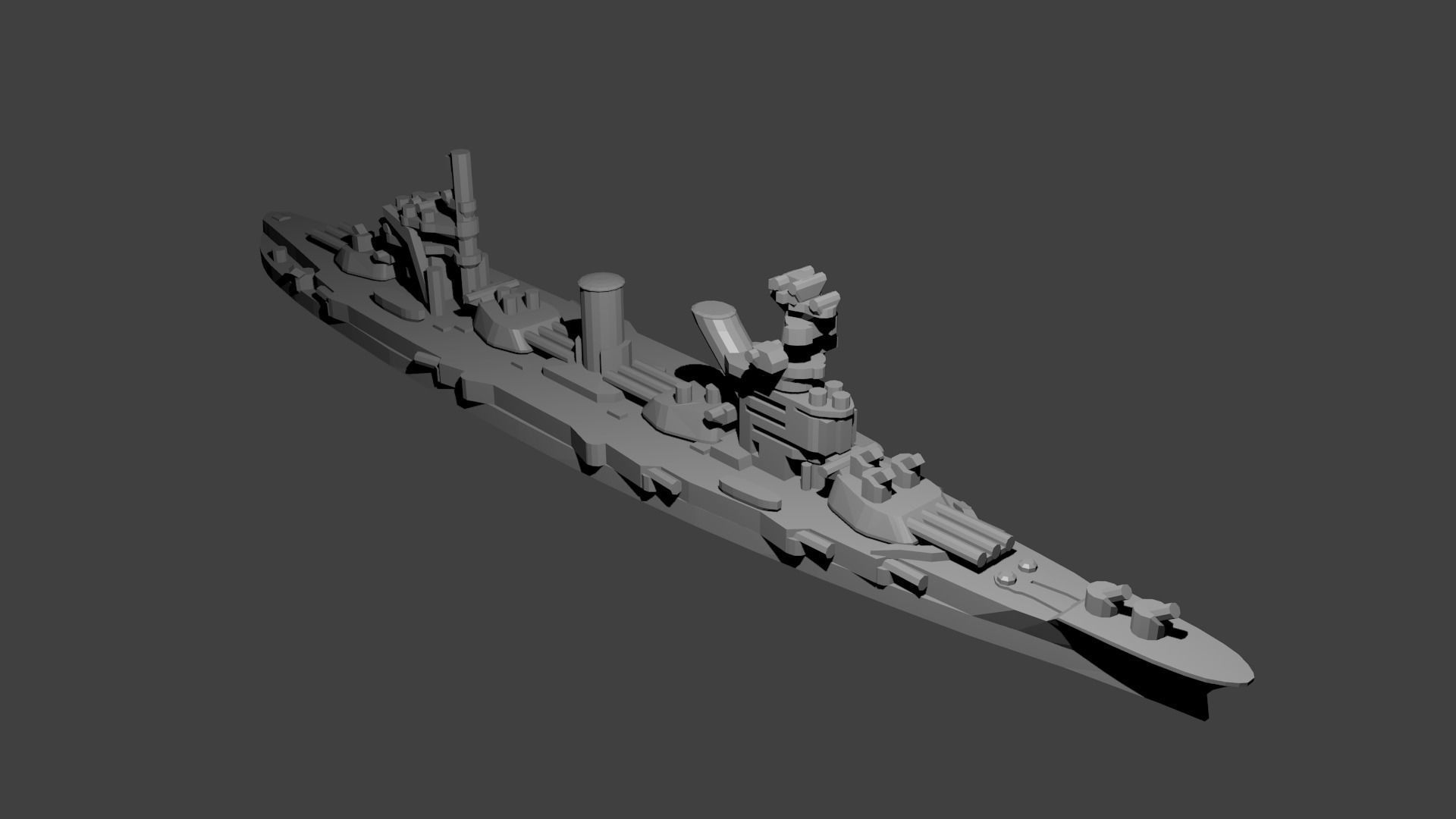 Soviet Gangut Class Battleship 3D model 3D printable | CGTrader