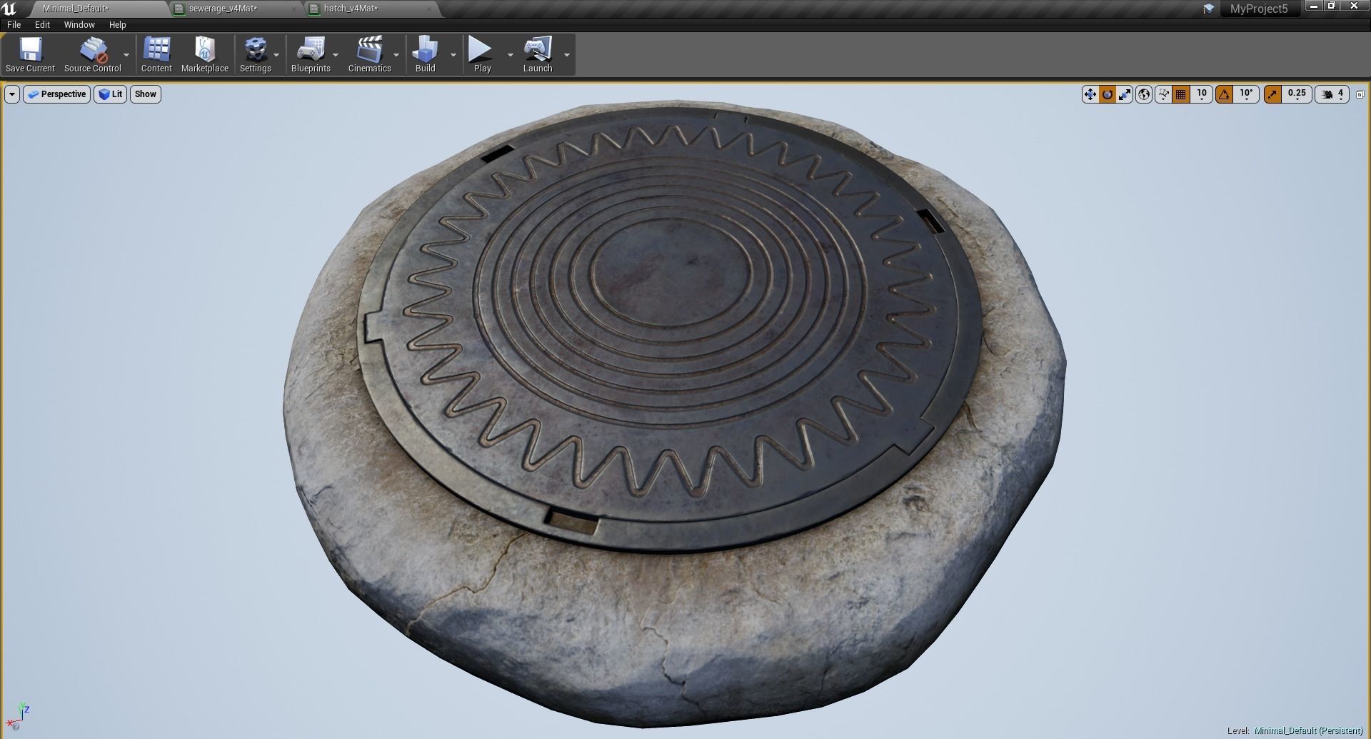 3D model Sewer Hatch v5 VR / AR / low-poly | CGTrader