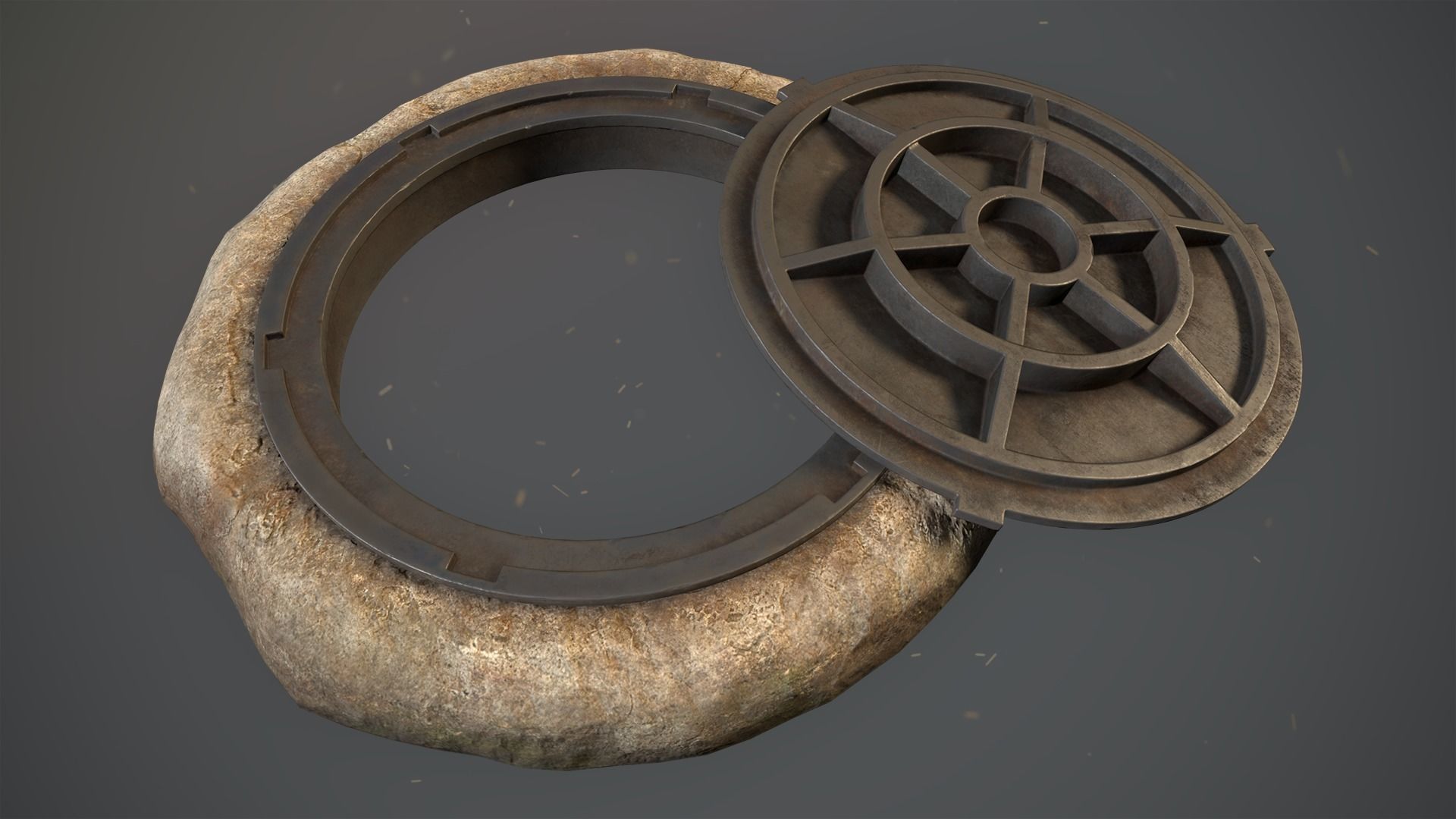 3D model Sewer Hatch v5 VR / AR / low-poly | CGTrader
