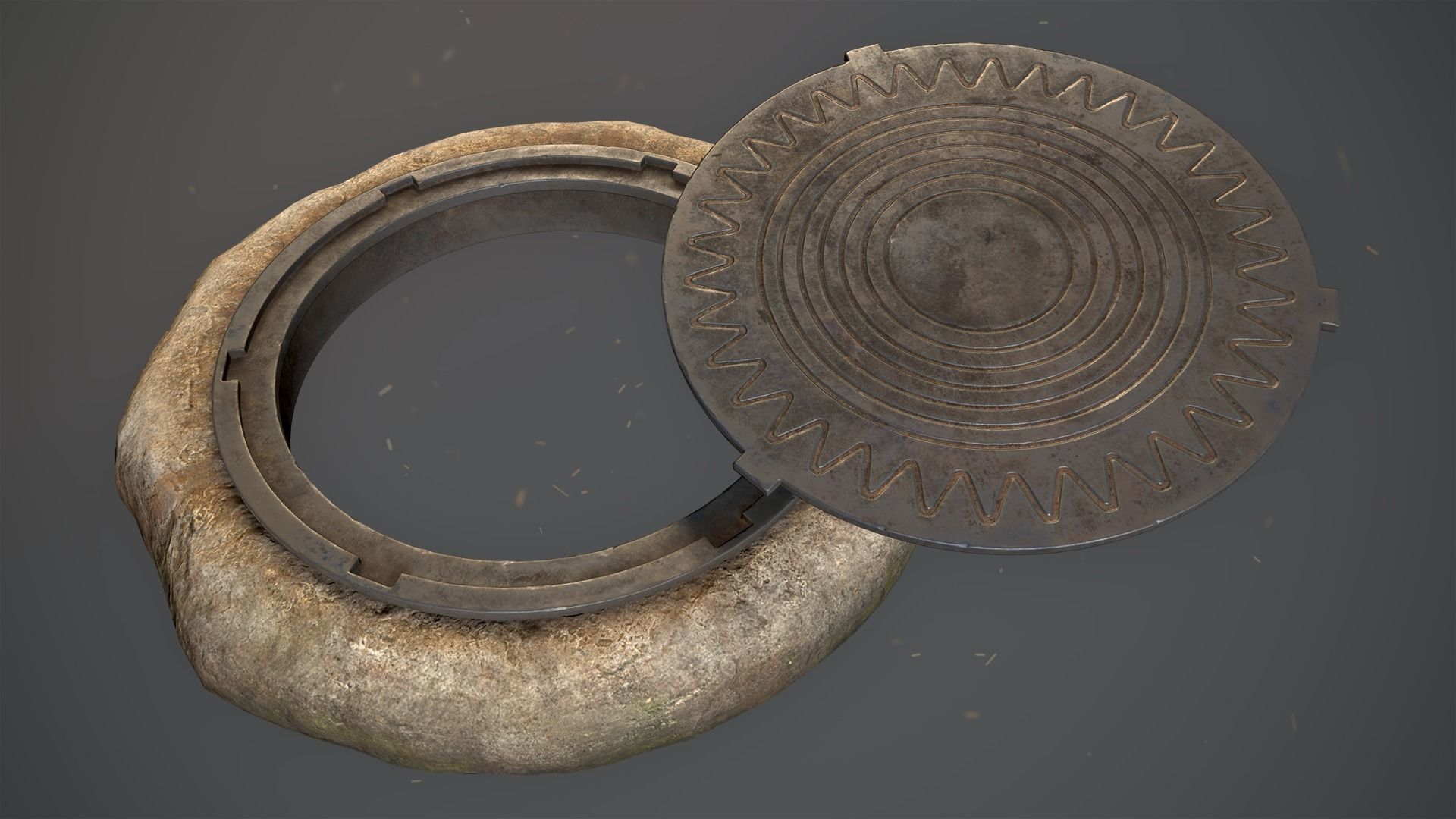 3D model Sewer Hatch v5 VR / AR / low-poly | CGTrader