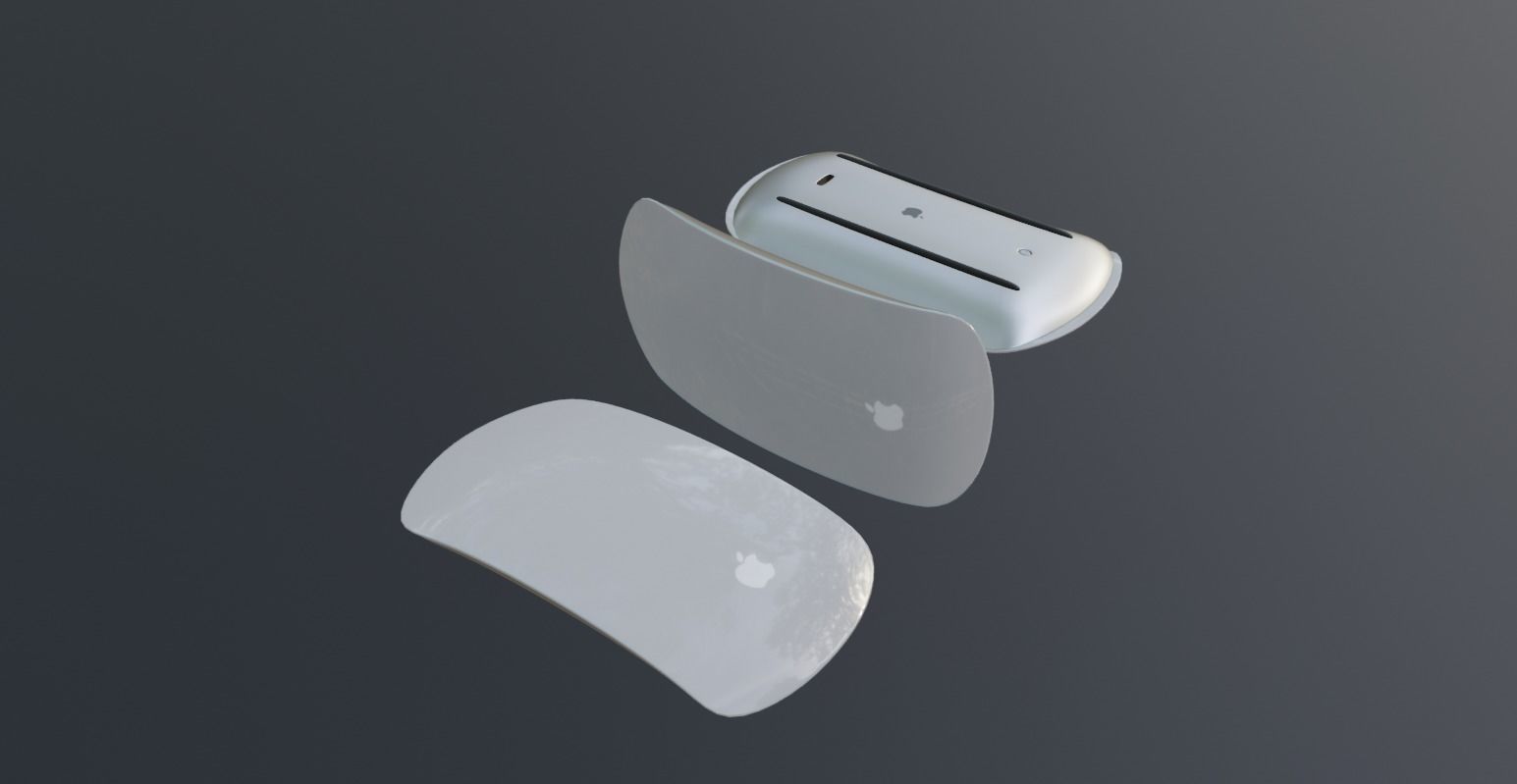 bluetooth apple mouse 3D model | CGTrader
