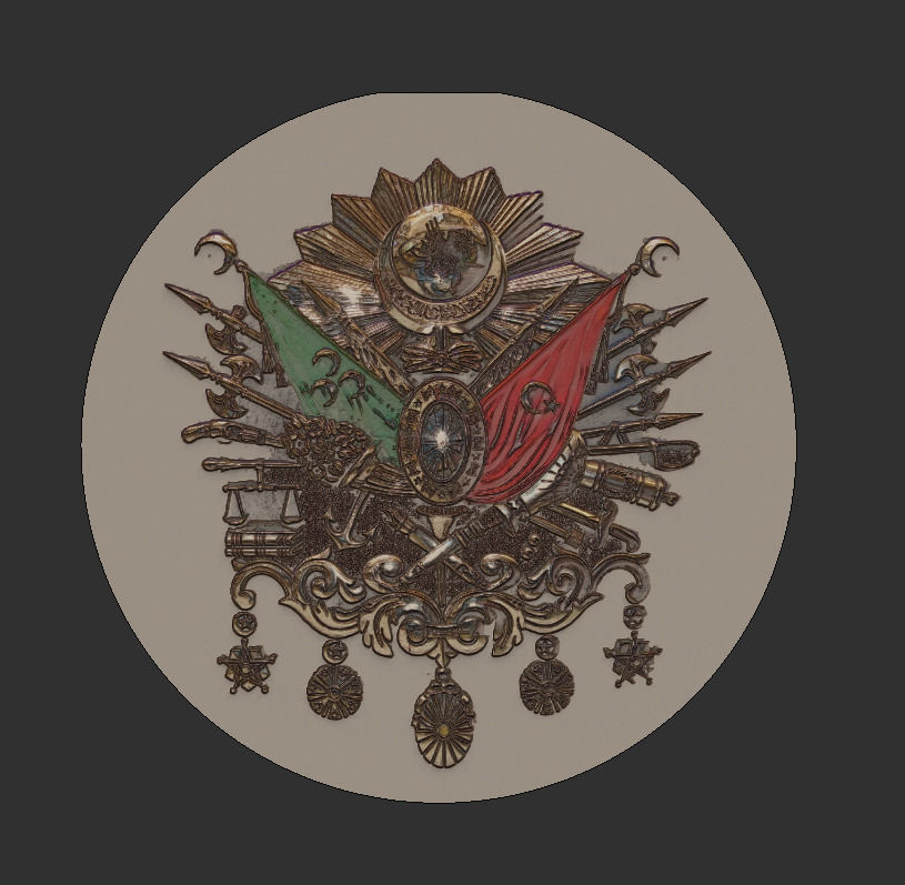 Ottoman Symbol 3D model | CGTrader