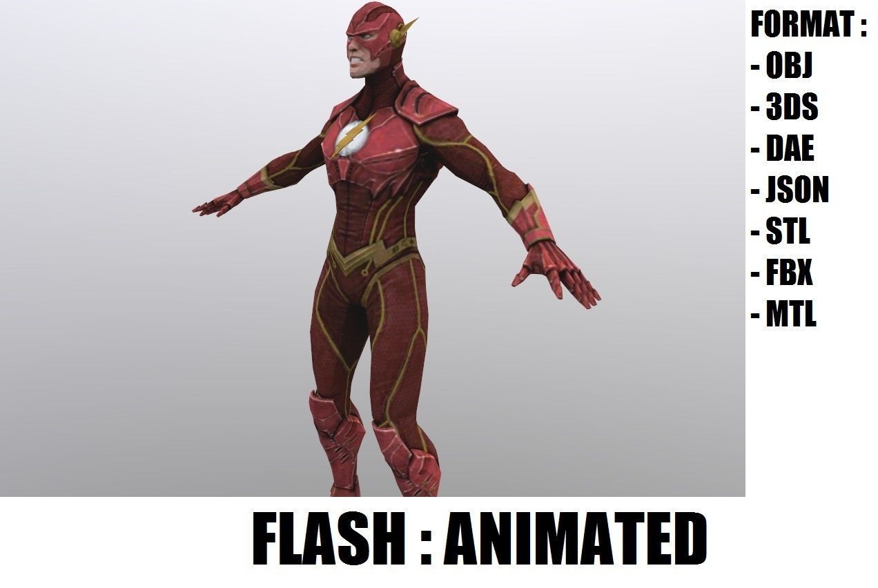 Flash 3D model animated | CGTrader