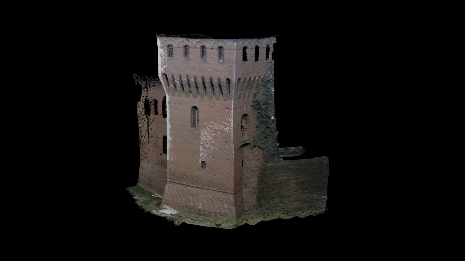 Realistic castle model with texture and material mapped high pol 3D ...