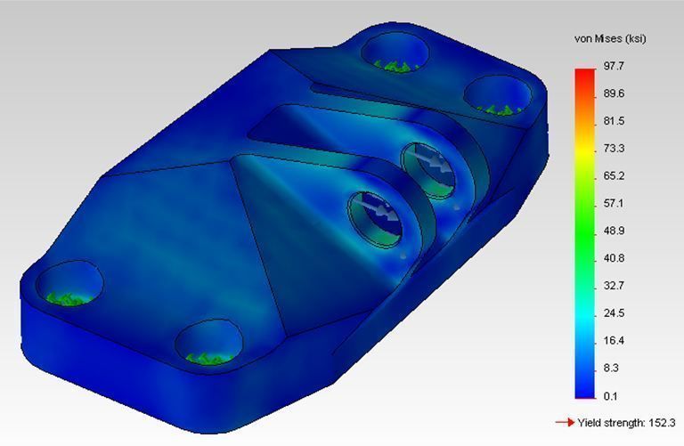 GE Jet Engine Bracket free 3D model | CGTrader