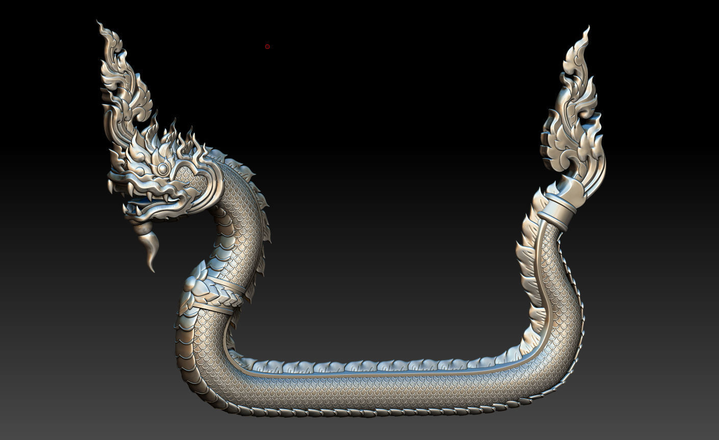 Naga Thai Style 3D model 3D printable | CGTrader