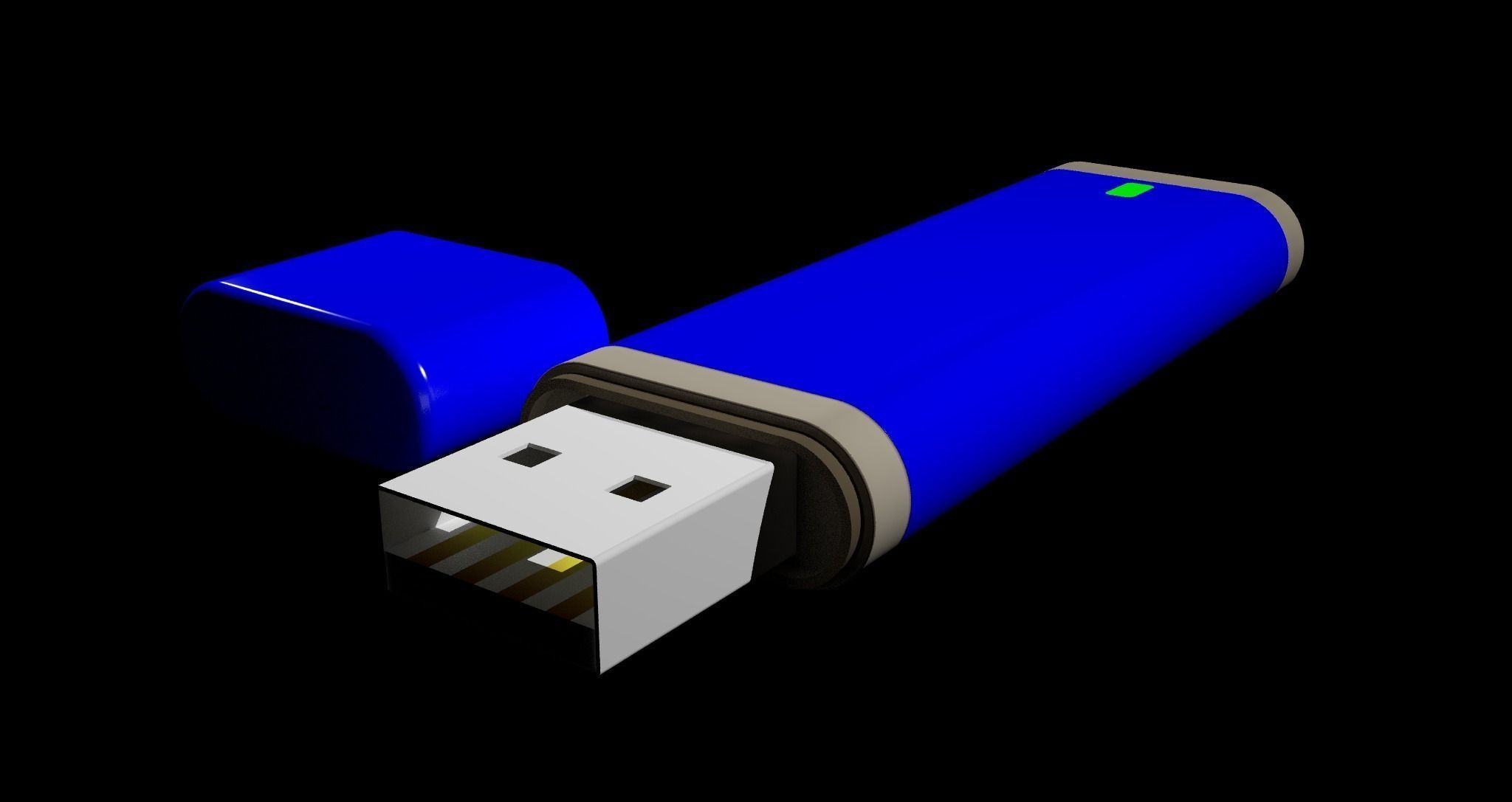 USB Key free 3D model | CGTrader