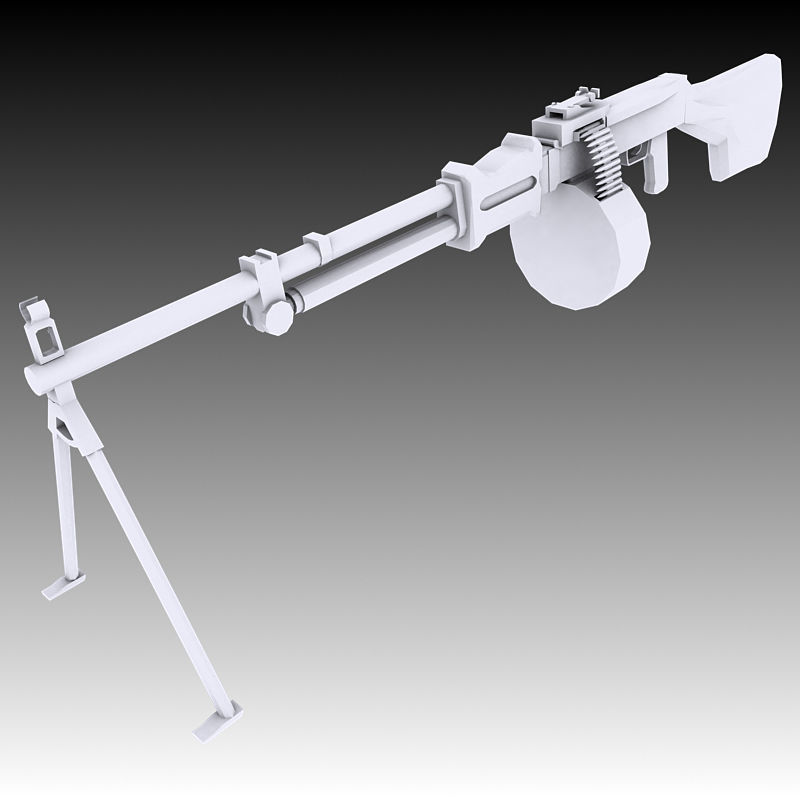 RPD Machine Gun 3D model | CGTrader