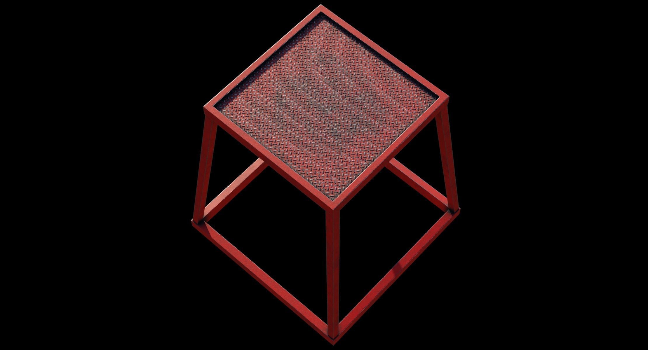 Gym Plyometric Stool - Low Poly 3D model | CGTrader