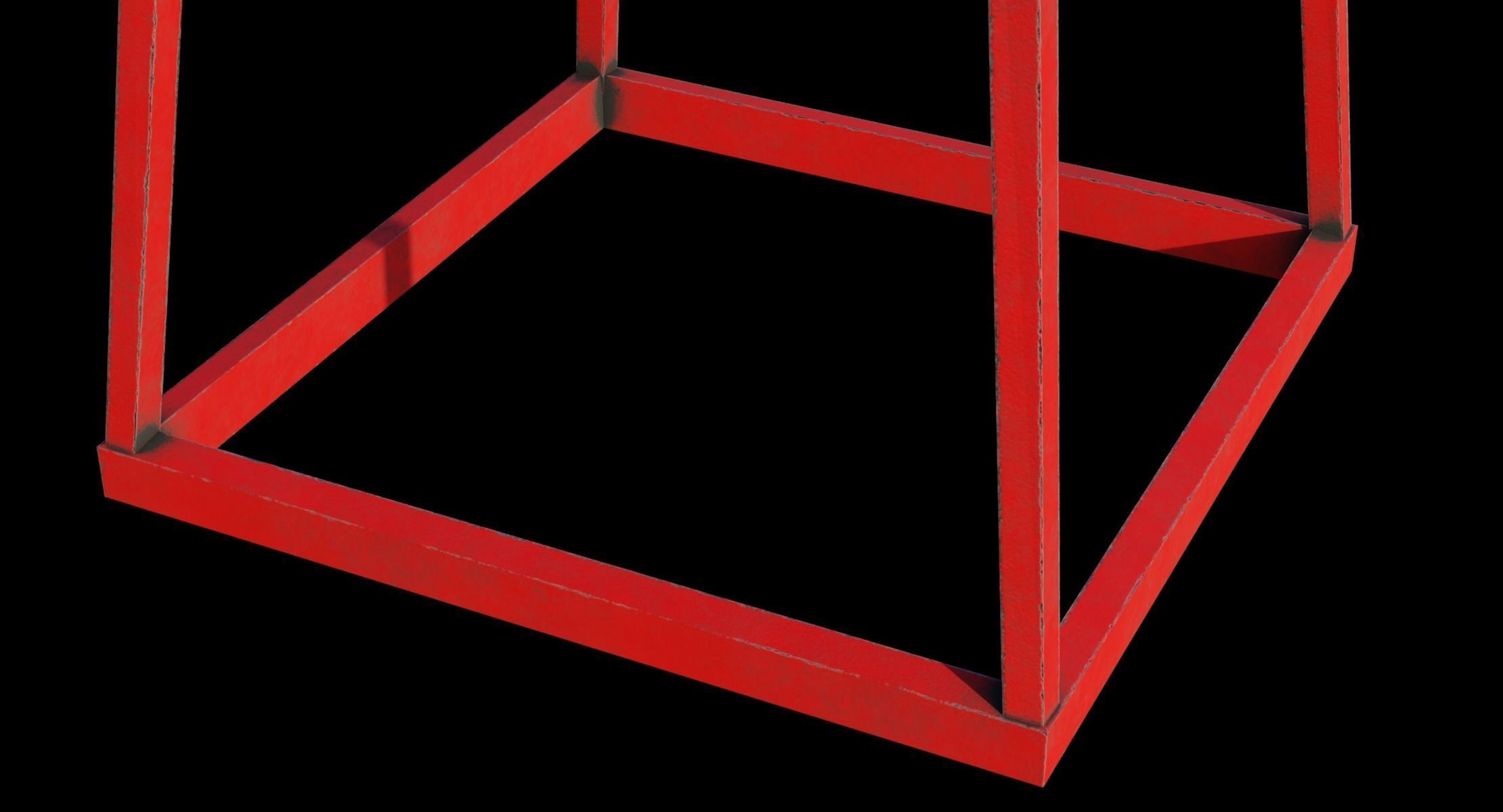 Gym Plyometric Stool - Low Poly 3D model | CGTrader